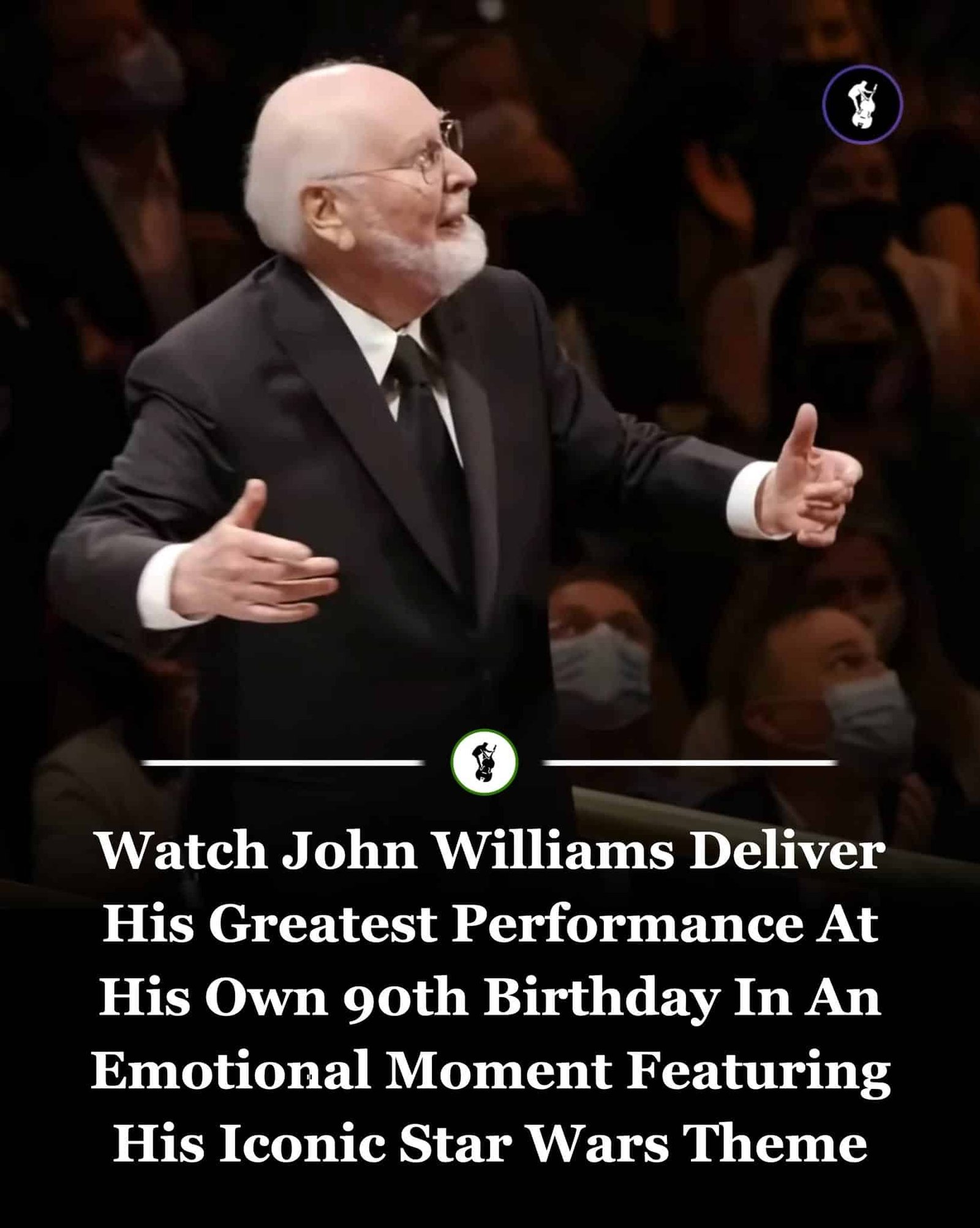 Watch John Williams deliver his greatest performance at his own 90th ...